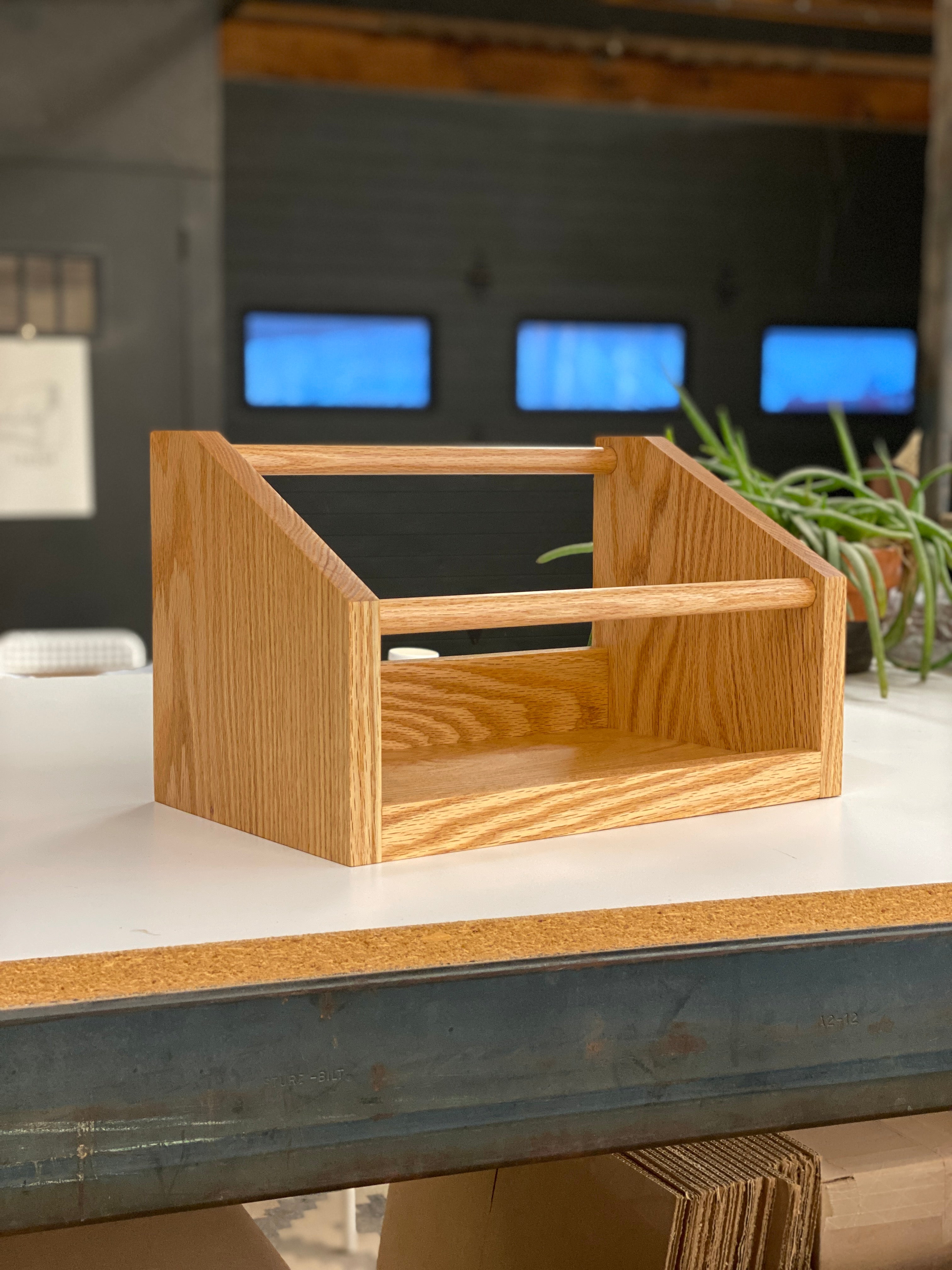 Oak Record Rack – Divider Records